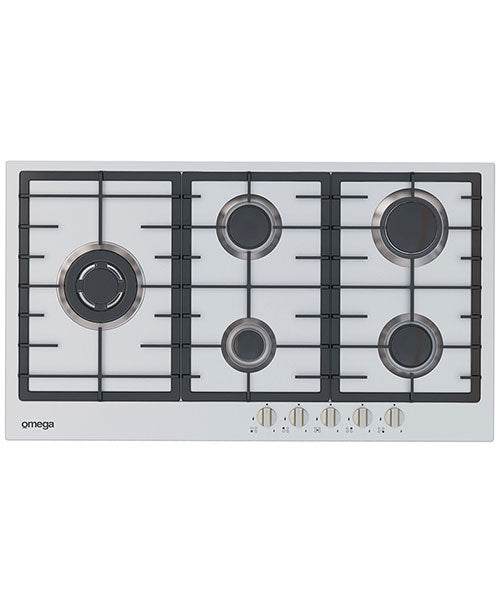 Omega OCG90FXB 90CM Gas Cooktop — Brisbane Whitegoods Factory Outlet